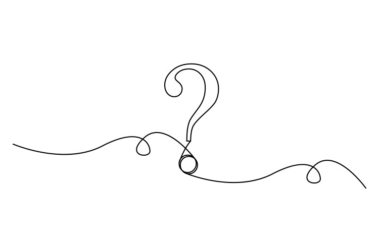 Continuous Line Question Mark Vector Images (over 720)