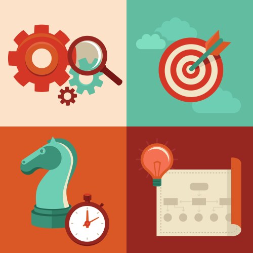 Icons meal plan view Royalty Free Vector Image