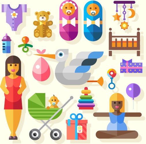 Isometric baby diapers Royalty Free Vector Image