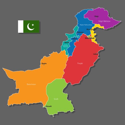 Pakistan Map Vector Images (over 3,100)