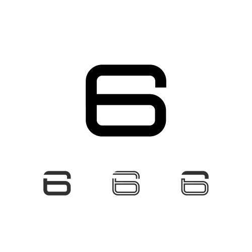 Technical digital numbers set Royalty Free Vector Image