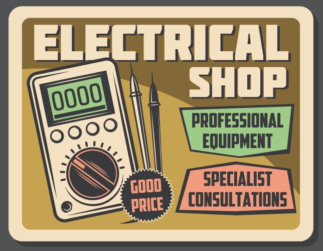 Electrical Poster Electrician Vector Images (over 360)