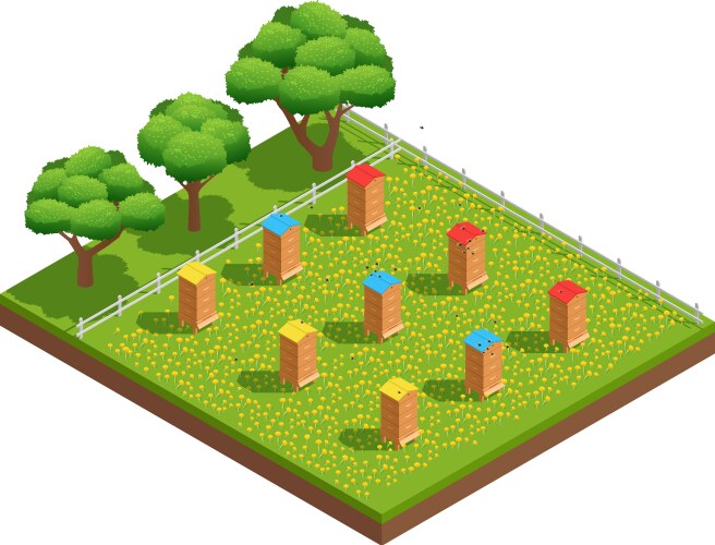 Beehive Isometric Vector Images (over 1,600)