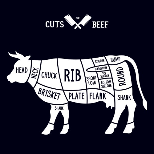 Cooked beef steak Royalty Free Vector Image - VectorStock Cooked beef steak Royalty Free Vector Image - VectorStock