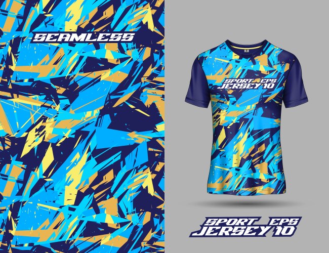 Sublimation printing jersey design Royalty Free Vector Image