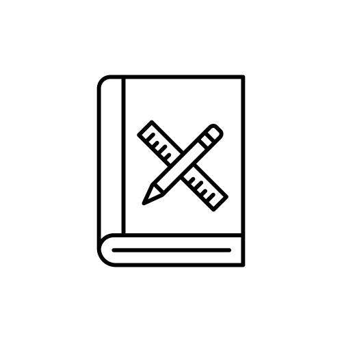 Brand guidelines icon set manual guide book Vector Image