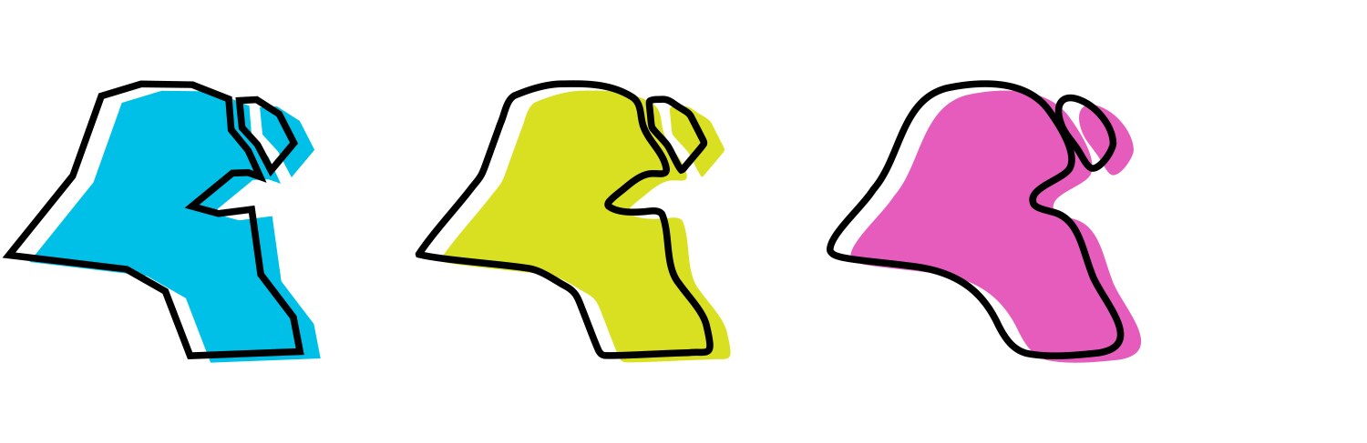 Kuwait country map in three levels Royalty Free Vector Image