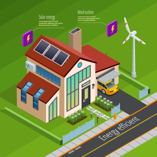 Smart home automation isometric infographic poster