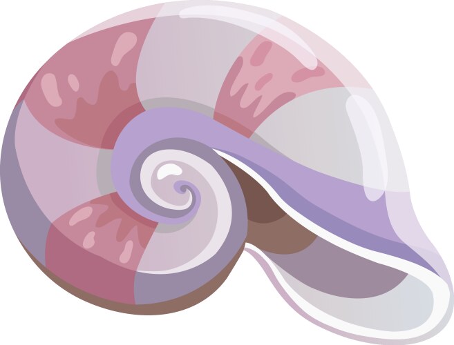 Single shell icon cartoon style Royalty Free Vector Image