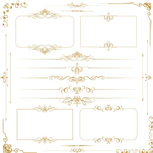 Floral Page Break Vector Images (over 200)