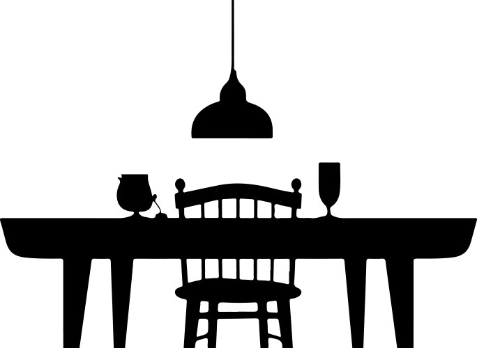 Dining Silhouette People Table Vector Images (over 260)