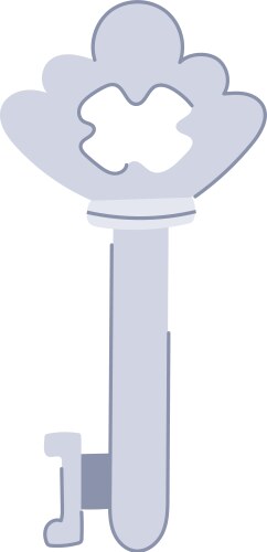 Antique key vintage cartoon Royalty Free Vector Image