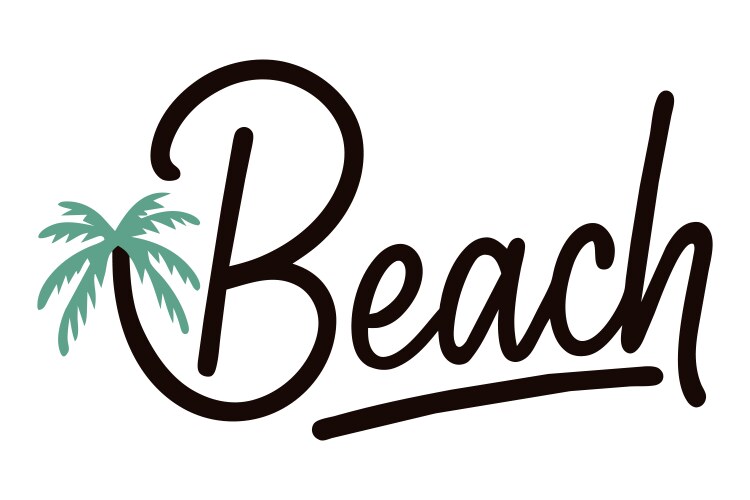 Beach Wording Vector Images (over 5,100)