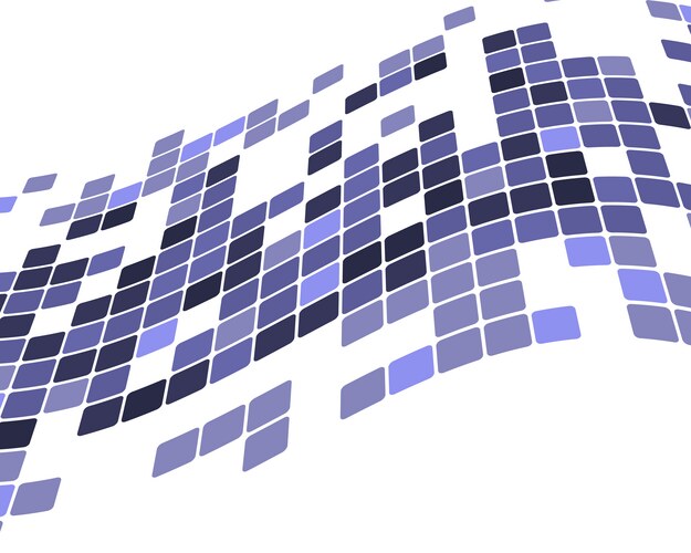 Checkered techno background Royalty Free Vector Image