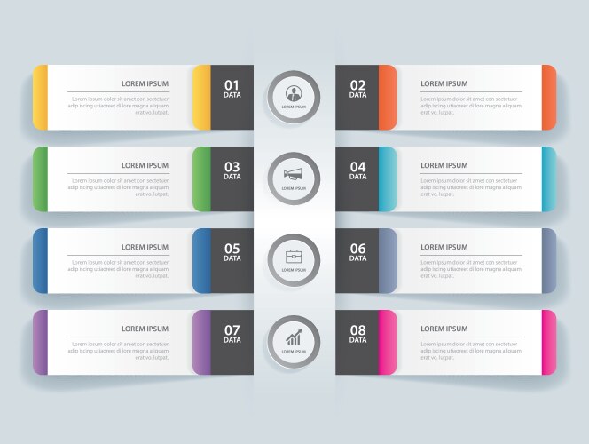Modern tab index infographic options template Vector Image