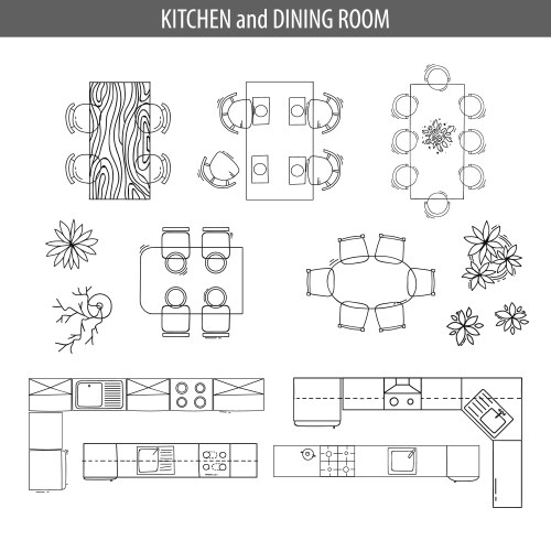 Kitchen Plan Vector Images (over 5,500)