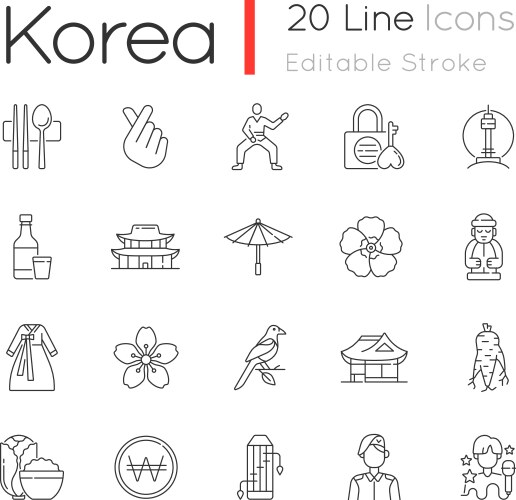 Korean traditional music pansori the singer Vector Image