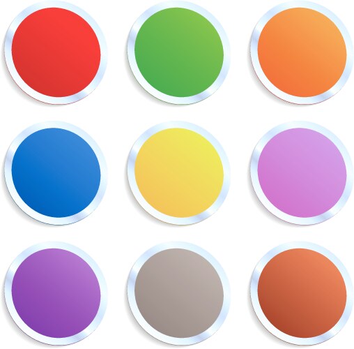 Blank Sticker Collection Royalty Free Vector Image