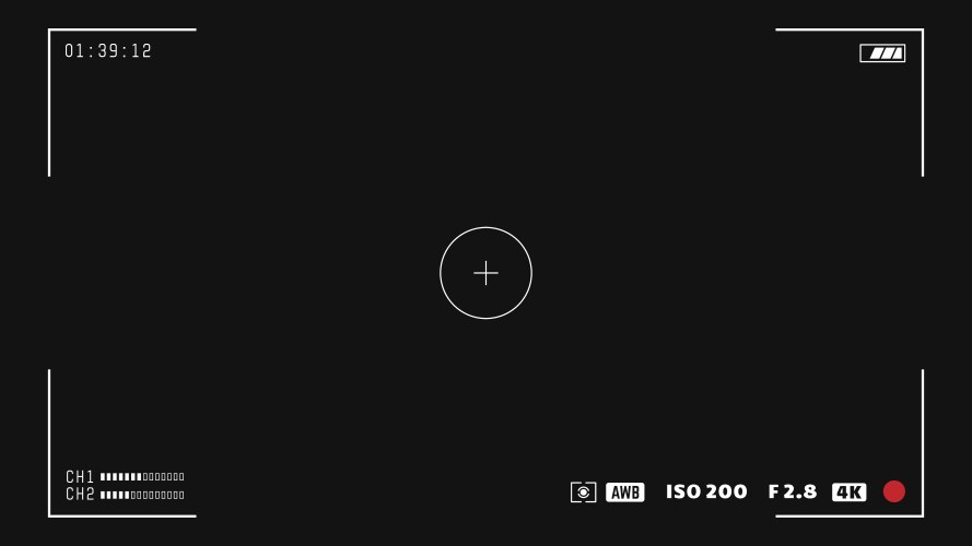 Video camera overlay Royalty Free Vector Image