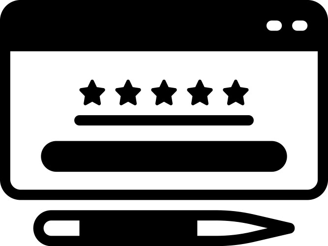 Review Royalty Free Vector Image - VectorStock