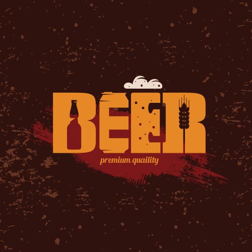 Beer logo Royalty Free Vector Image - VectorStock