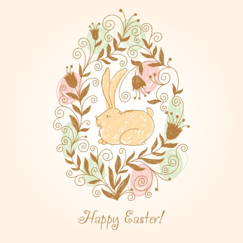 Easter greeting card Royalty Free Vector Image