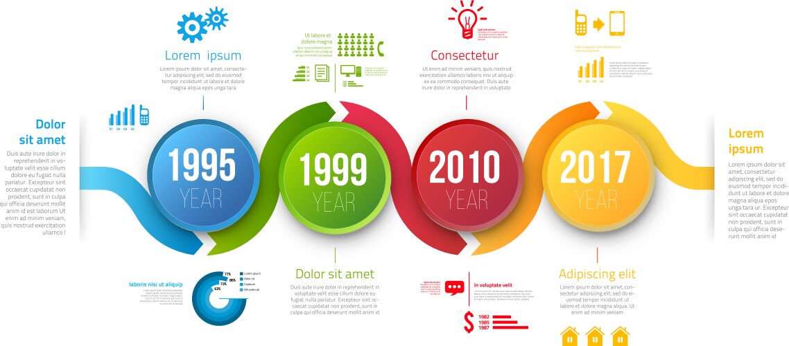 Chemistry infographics charts Royalty Free Vector Image