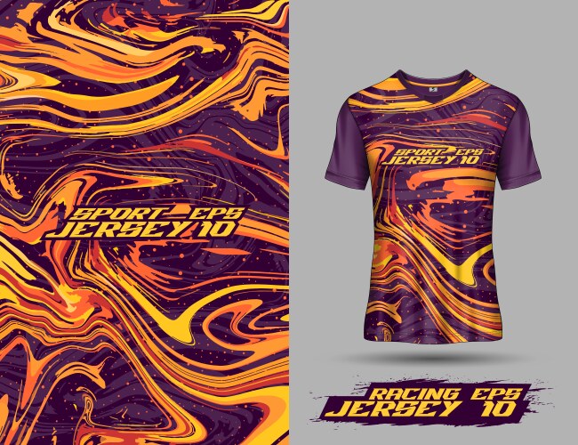 Sublimation printing jersey design for tshirt Vector Image