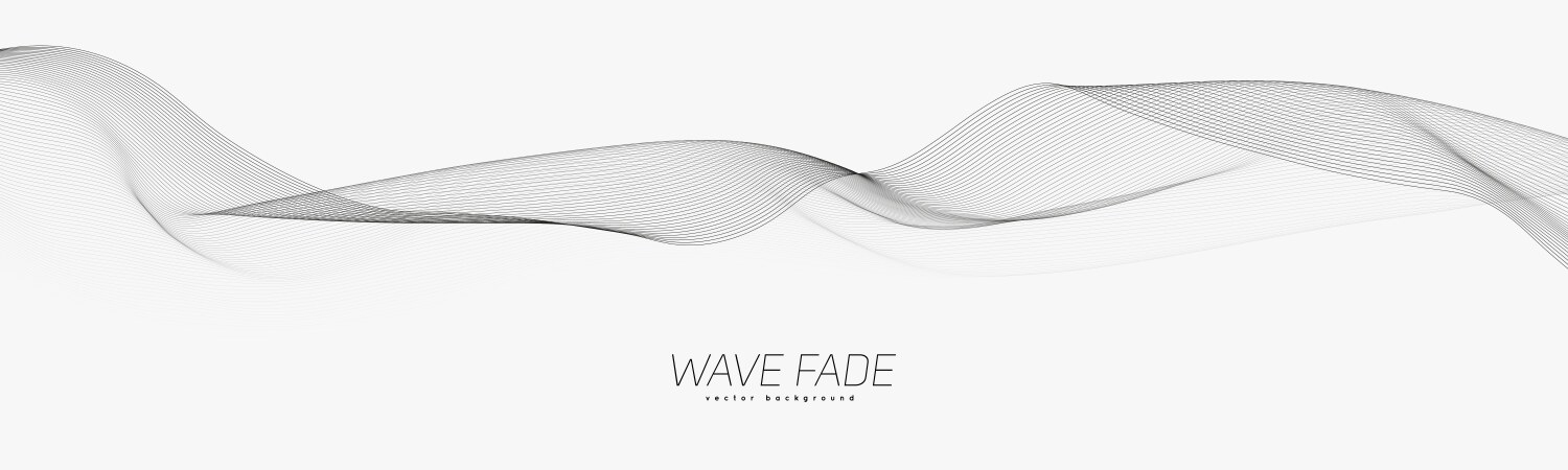 Abstract wave design element blue-green lines Vector Image