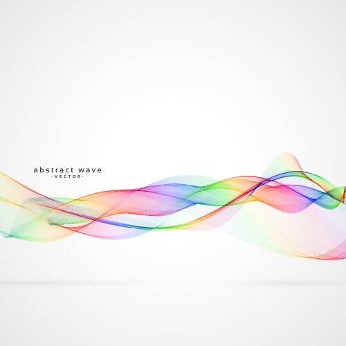 Color wave Royalty Free Vector Image - VectorStock