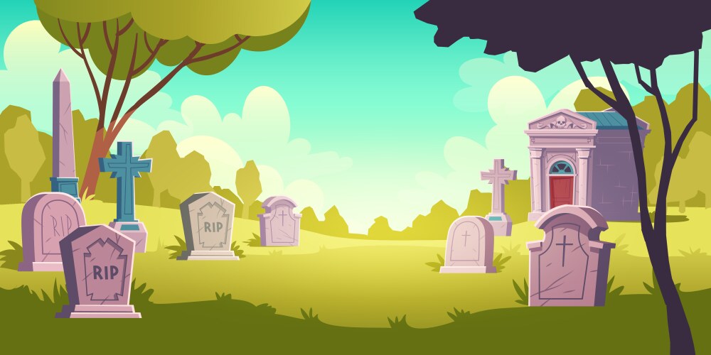 Cartoon Grave Rip Vector Images (over 2,200)