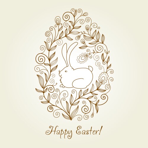 Easter greeting card Royalty Free Vector Image
