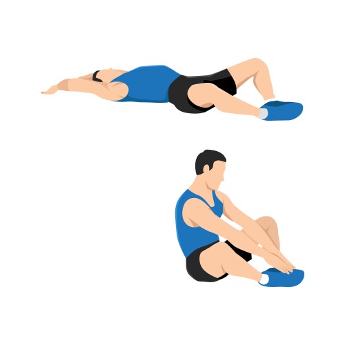 Man Doing Sit Up Vector Images (over 510)