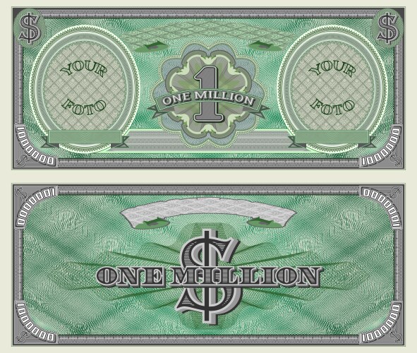Million Dollar Bill Vector Images (over 1,100)