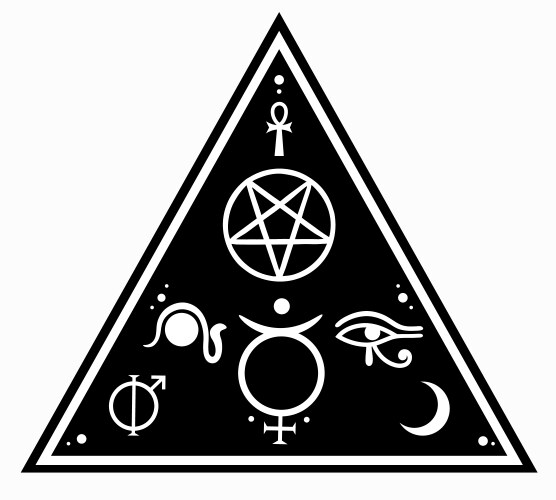 Egyptian ancient power symbols stick and scourge Vector Image