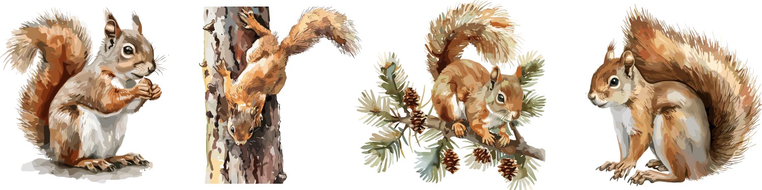 Squirrel Outline Vector Images (over 4,000)