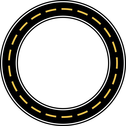 Top view race roads composition Royalty Free Vector Image