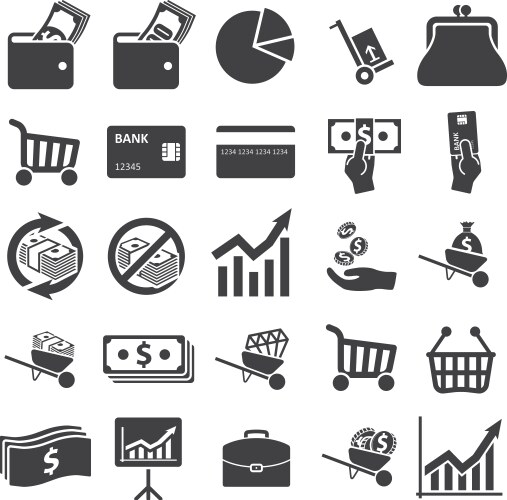 Saving money icon Royalty Free Vector Image - VectorStock