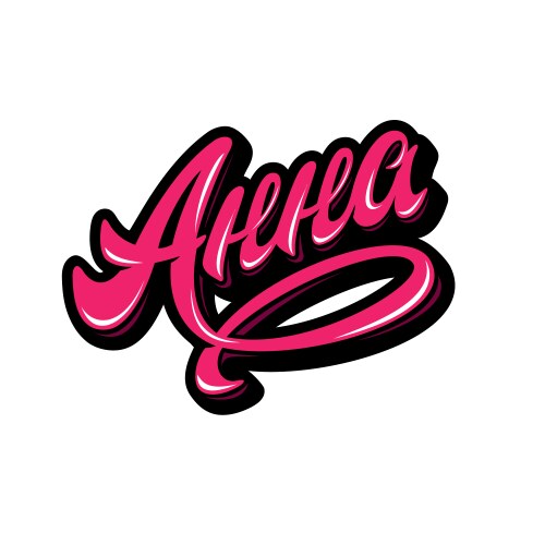 Tropical hand lettering colorful text design Vector Image