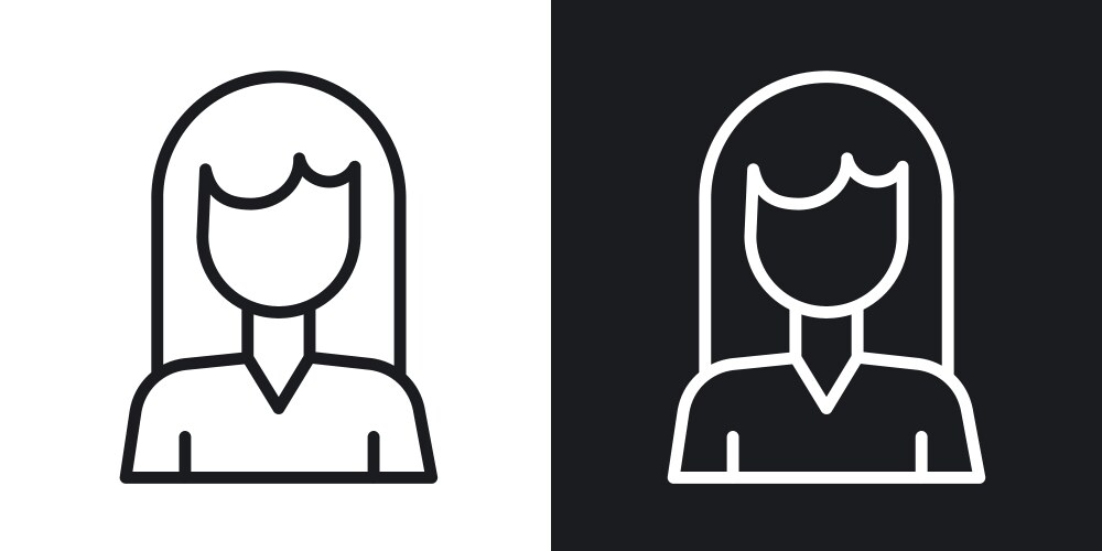 Blank Profile Female Vector Images (over 530)
