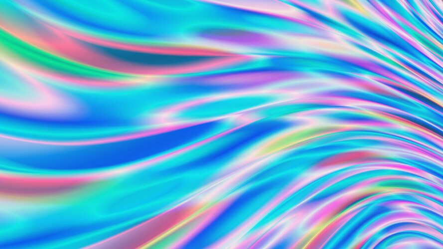 Hologram effect dynamic structure multicolor Vector Image