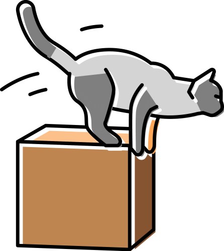 On preposition english line icon Royalty Free Vector Image