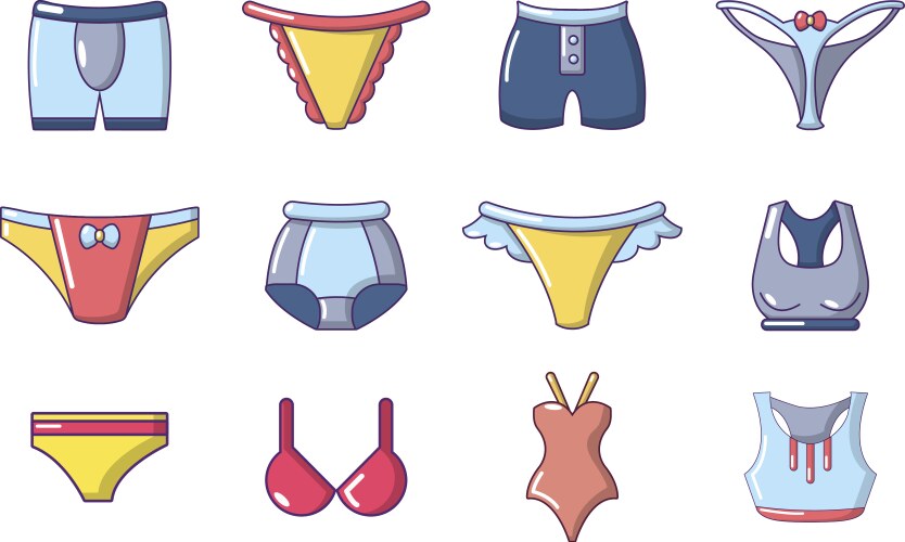 Mens underpants doodle underwear clothing Vector Image