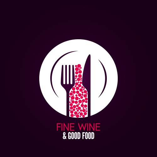 Wine menu design chalkboard background Royalty Free Vector