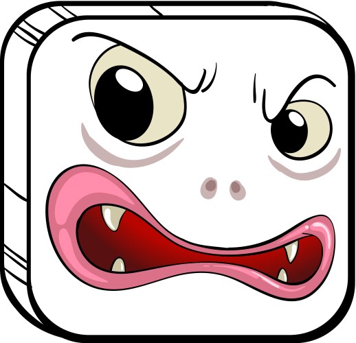 Ugly face Royalty Free Vector Image - VectorStock