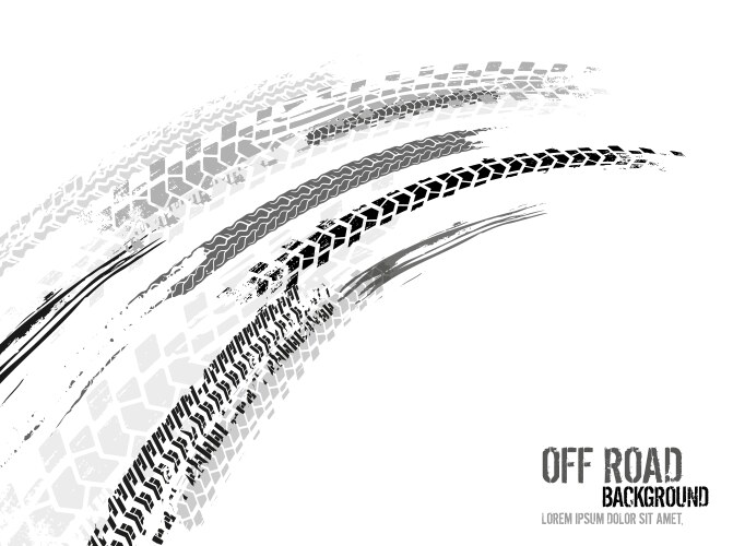 Tractor Tracks Vector