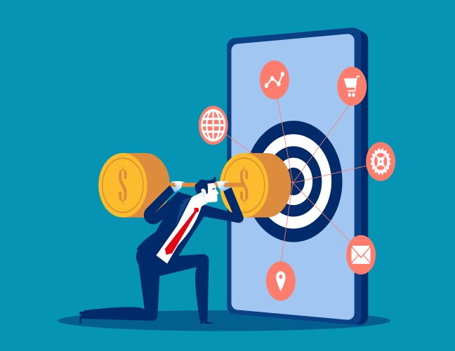 Smart training abstract concept Royalty Free Vector Image