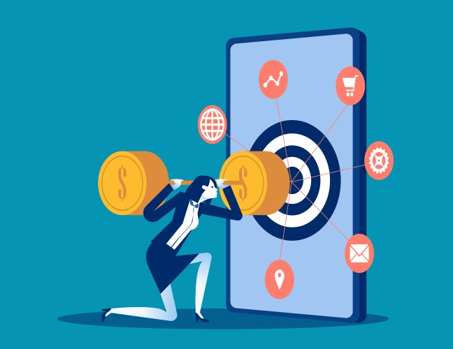 Smart training abstract concept Royalty Free Vector Image