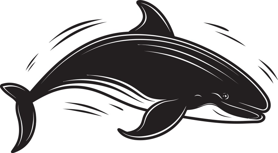 Ocean oracle iconic whale design whalescape Vector Image