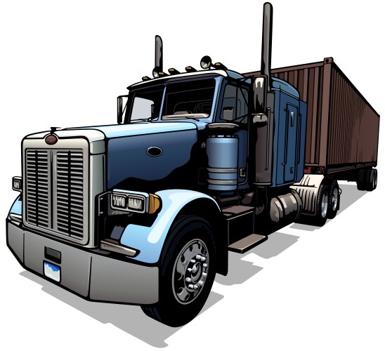 Kenworth Semi Truck Vector Images (17)